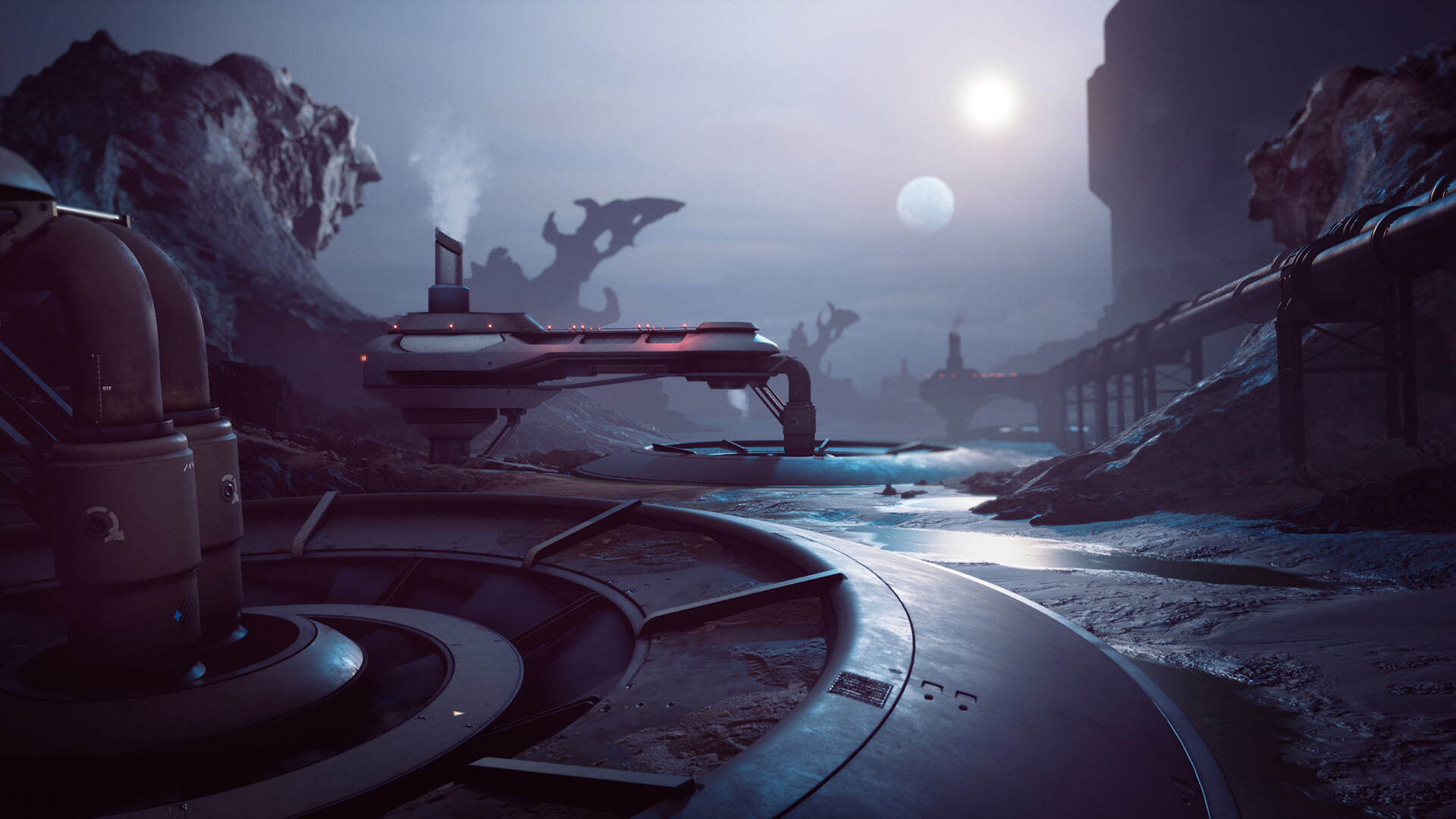 ArtStation - Sci-Fi Landscape