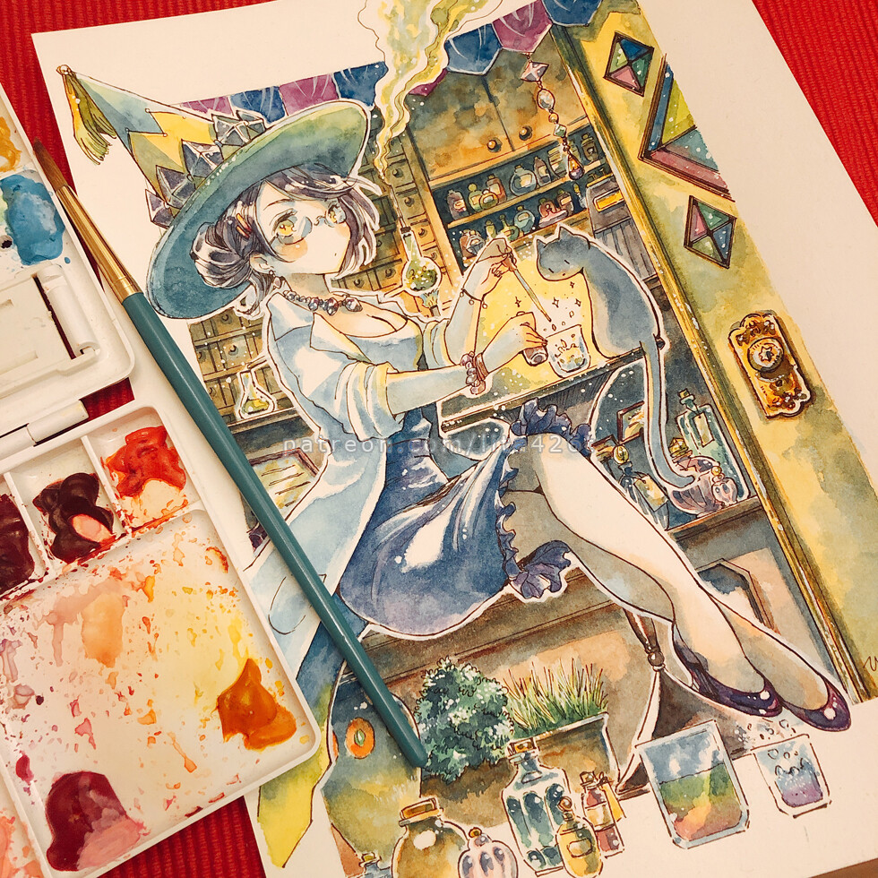 ArtStation - Alchemy witch - #WitchSeries1 No.12