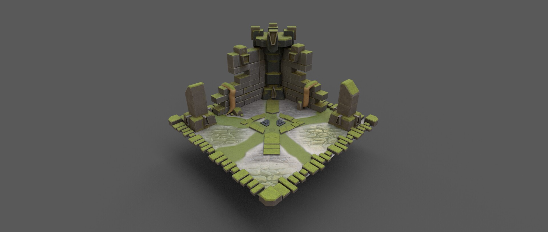 ArtStation - Moisy Stylized Ruin