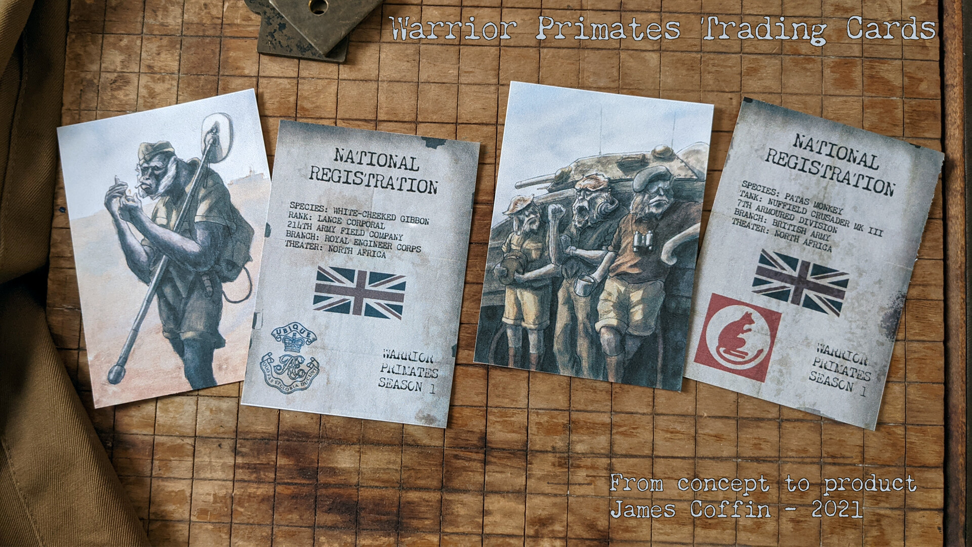 ArtStation - Warrior Primates Trading Cards