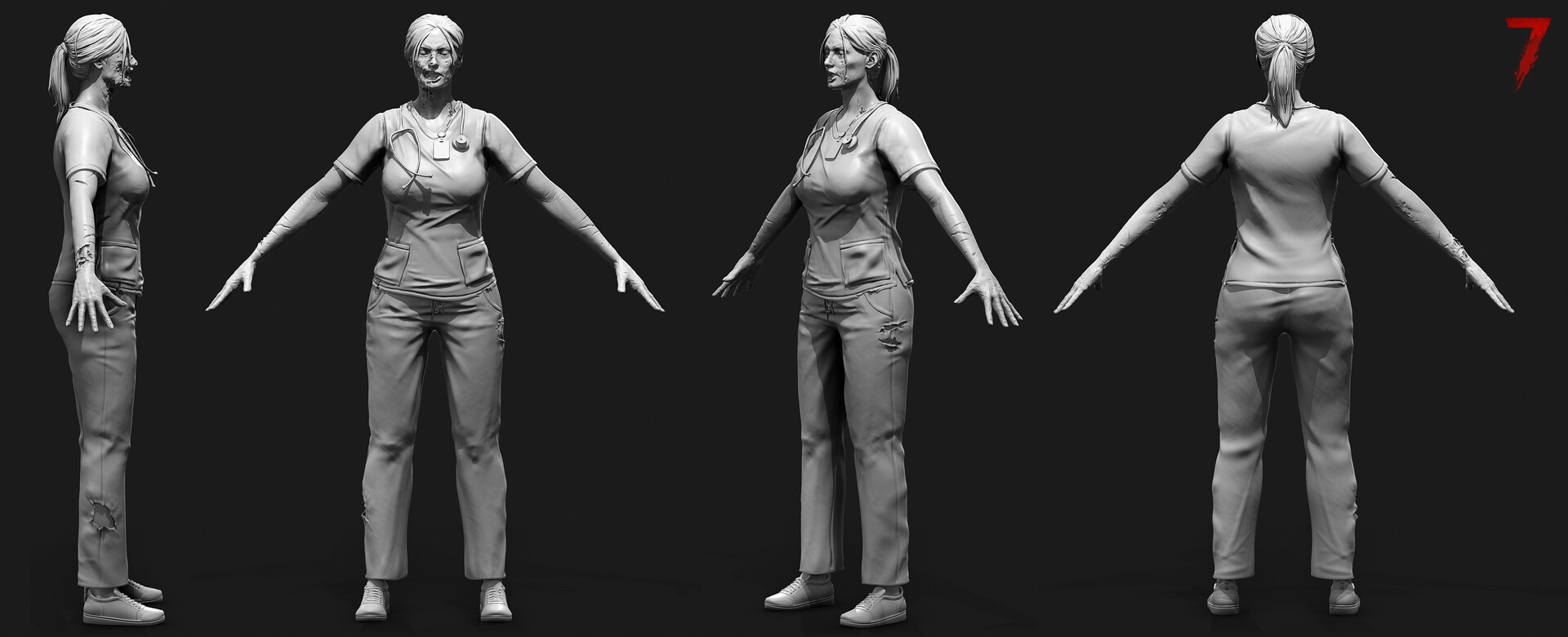 Keanu Rendon Nurse Zombie 7 Days To Die