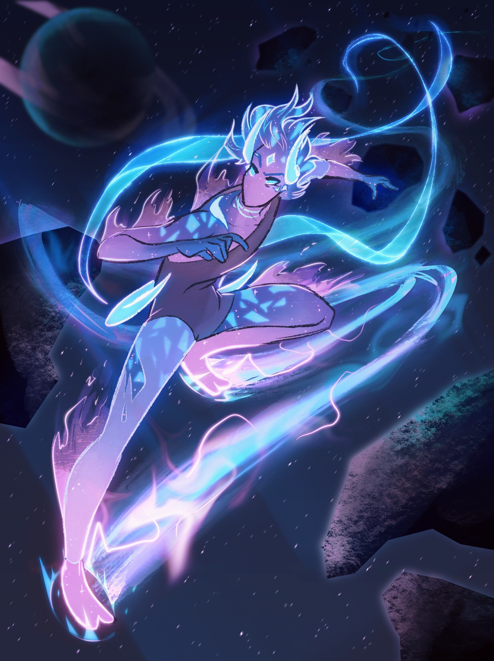 ArtStation - Surfing Solar Waves