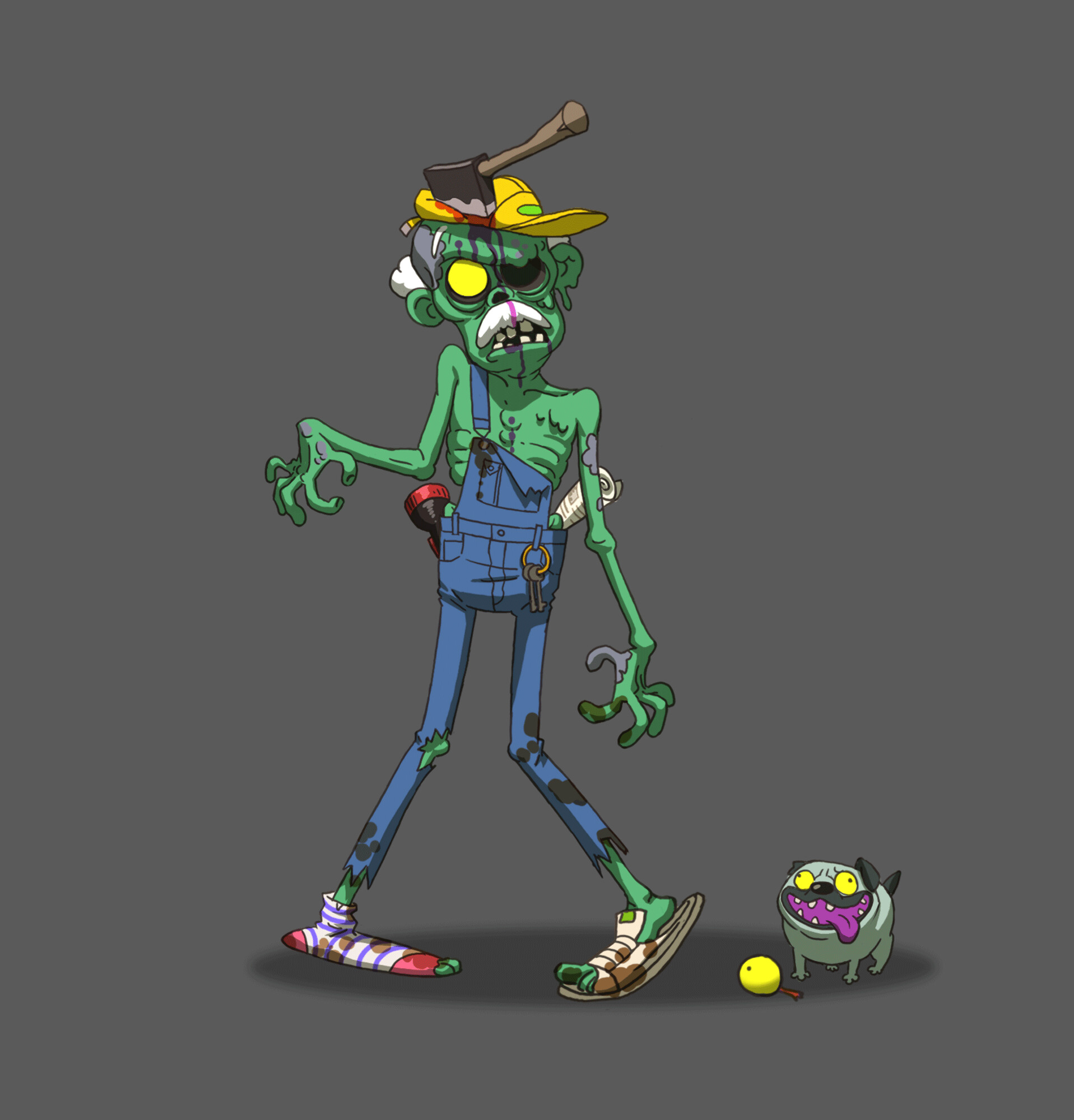 ArtStation - stylized zombie gatekeeper