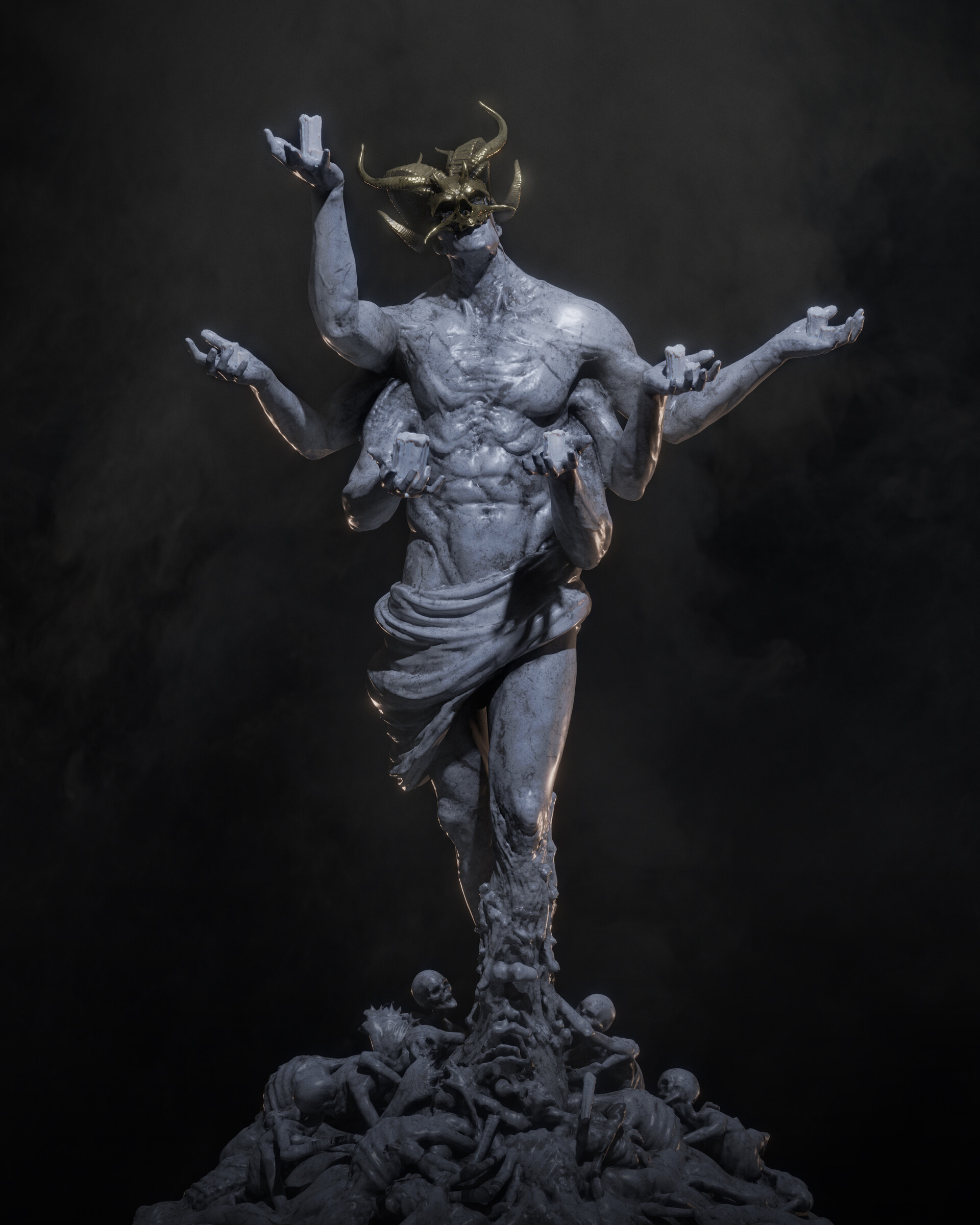 Hokowhitu Sciascia - Archnemesis Statue for Path Of Exile