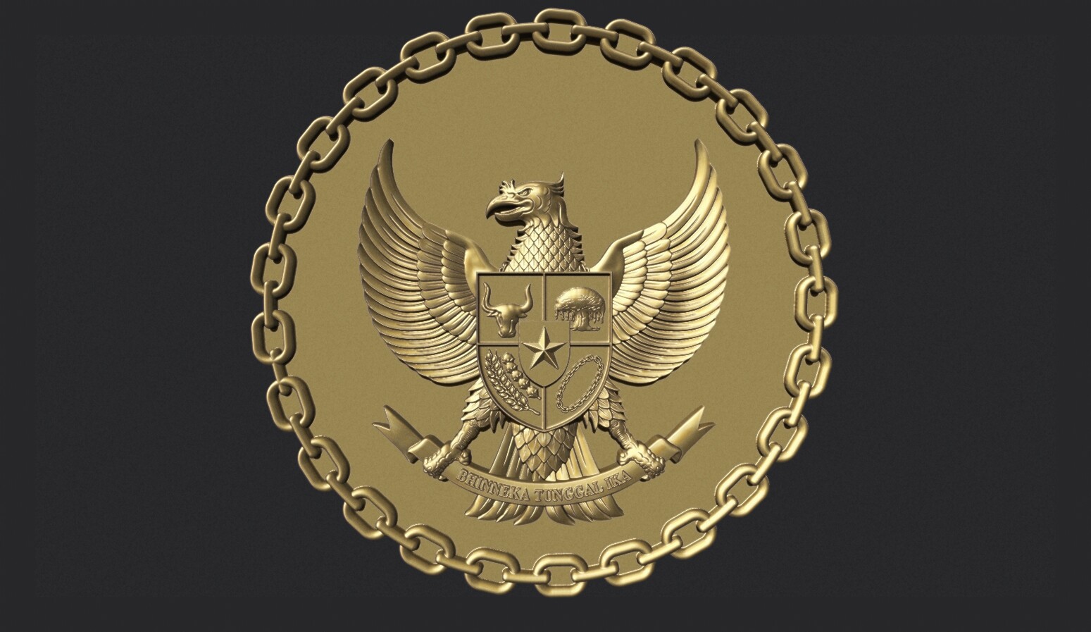 National Emblem Of Indonesia Garuda Indonesia Pancasila Gold Garuda