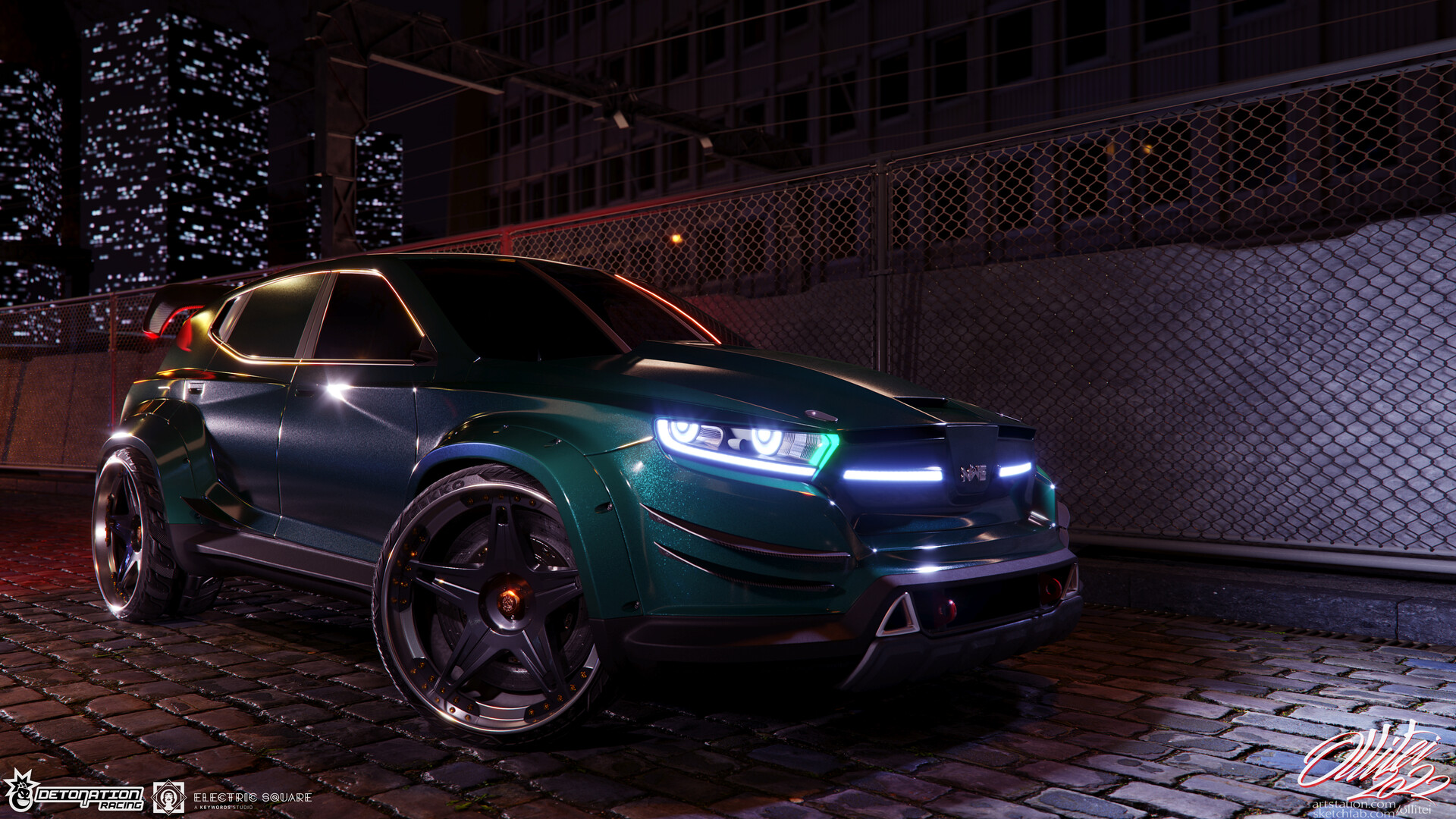 ArtStation - "HOODLUM" fictional SUV - DETONATION RACING