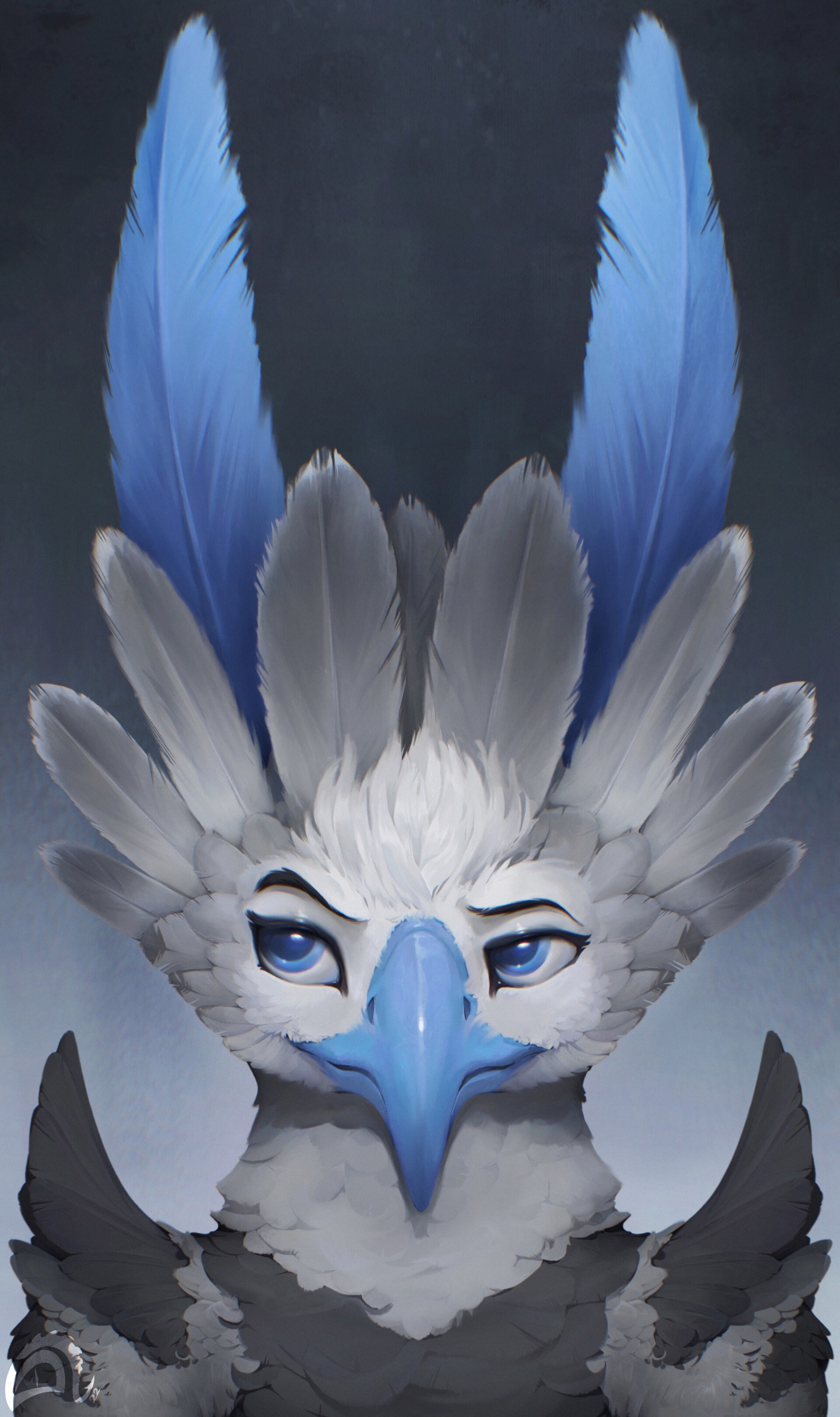 ArtStation - Blue Feathers