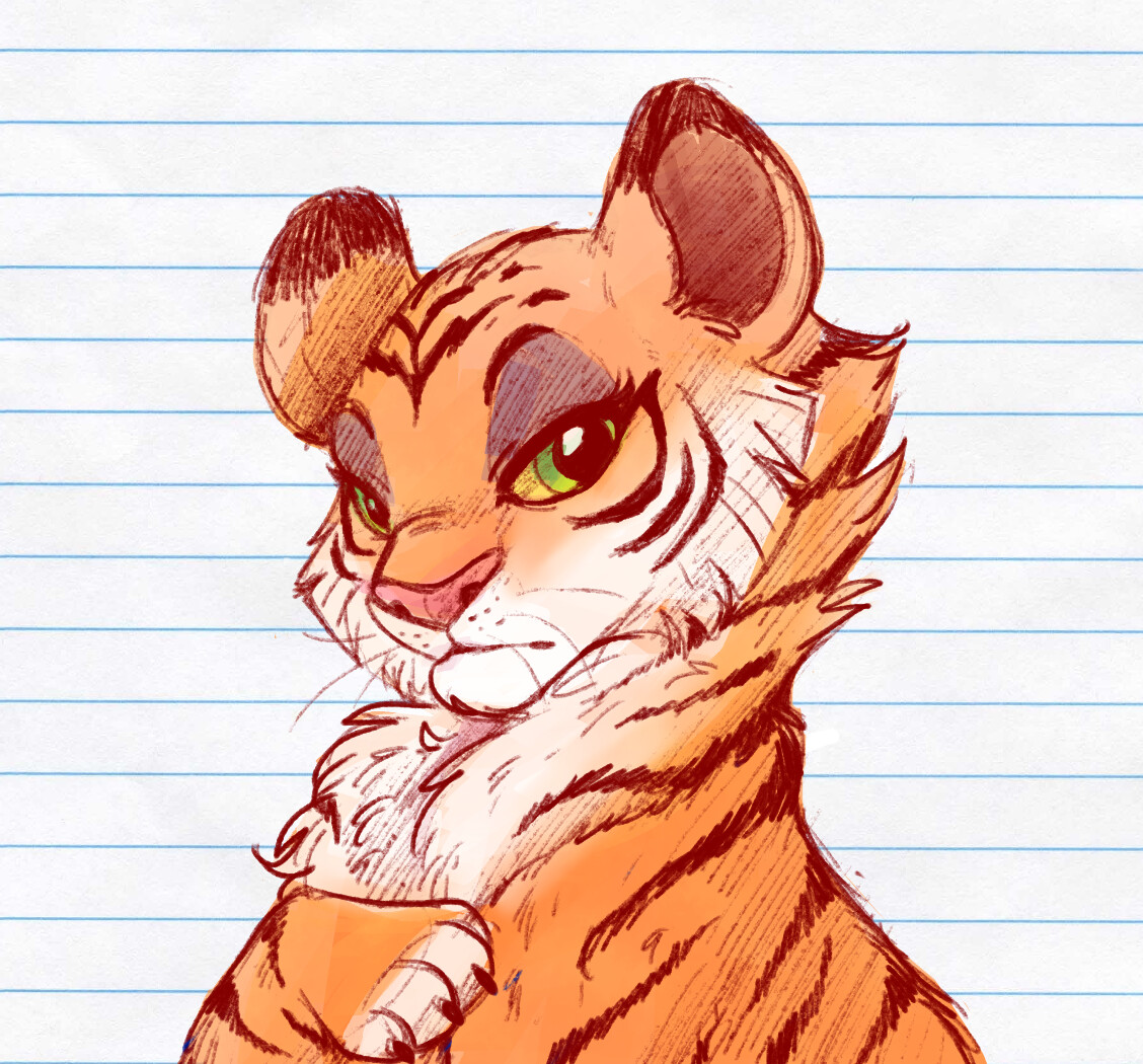 ArtStation - Sketch tiger
