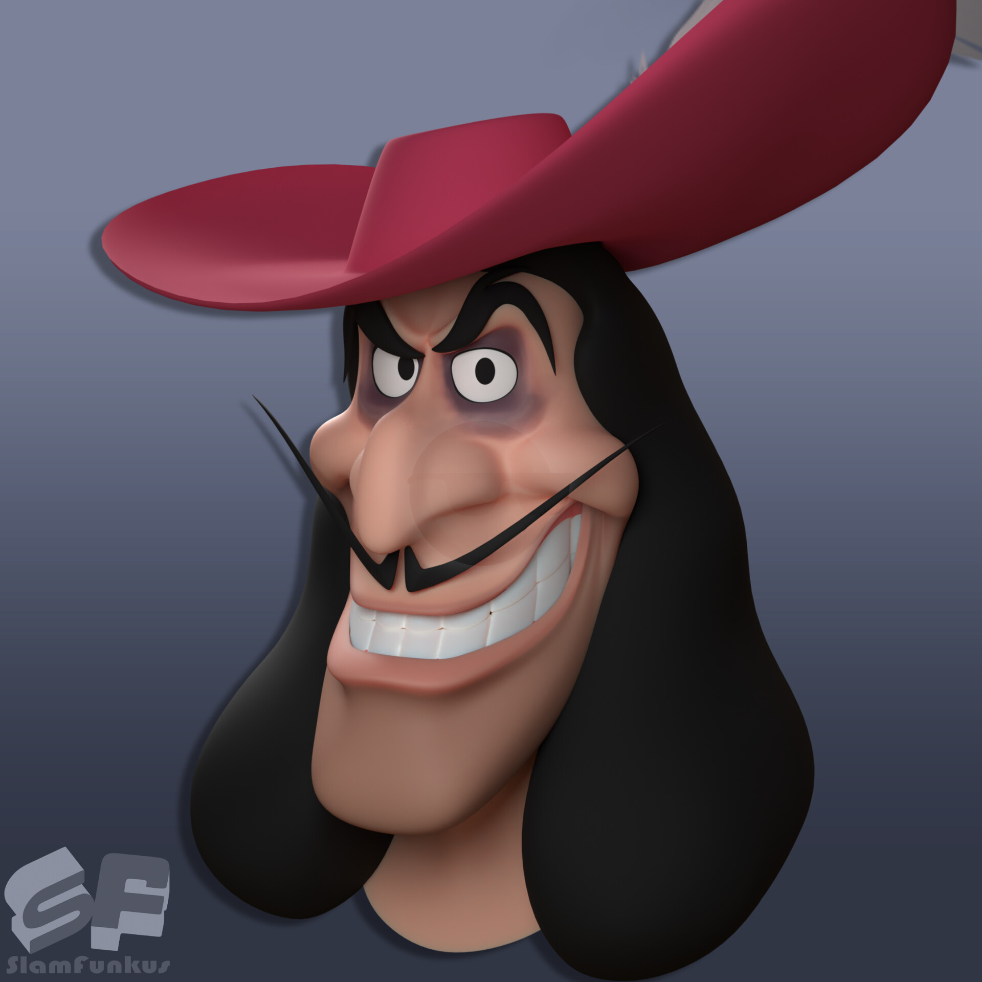 ArtStation - Captain Hook 3D Bust