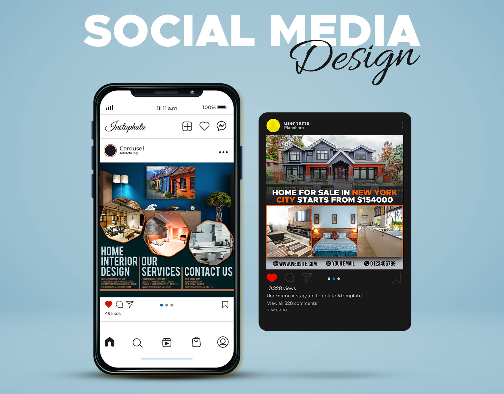 ArtStation - Real Estate Social Media Post, Banner, Ads Design