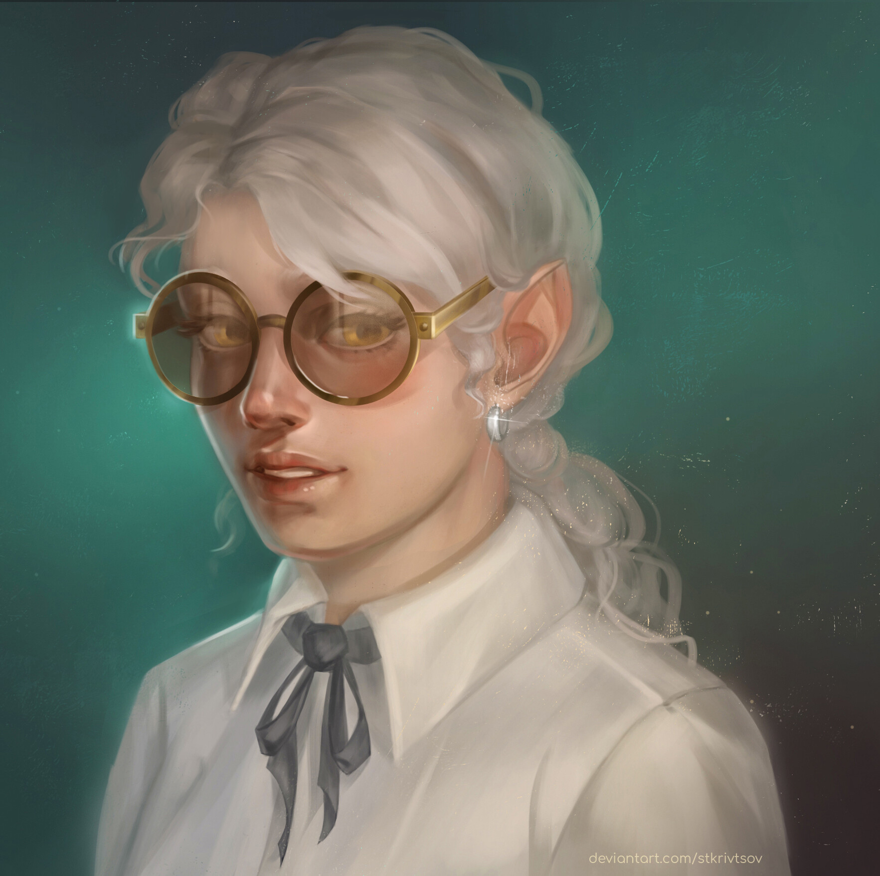 ArtStation - Girl In Glasses