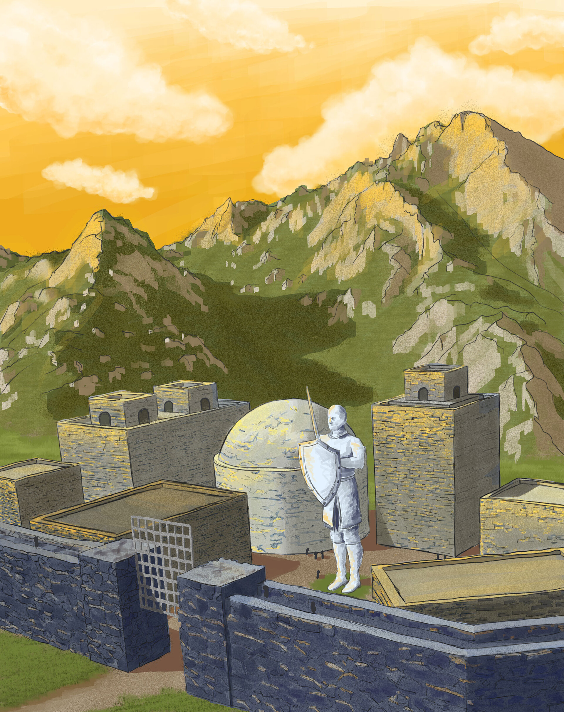 ArtStation - The Statue in the City