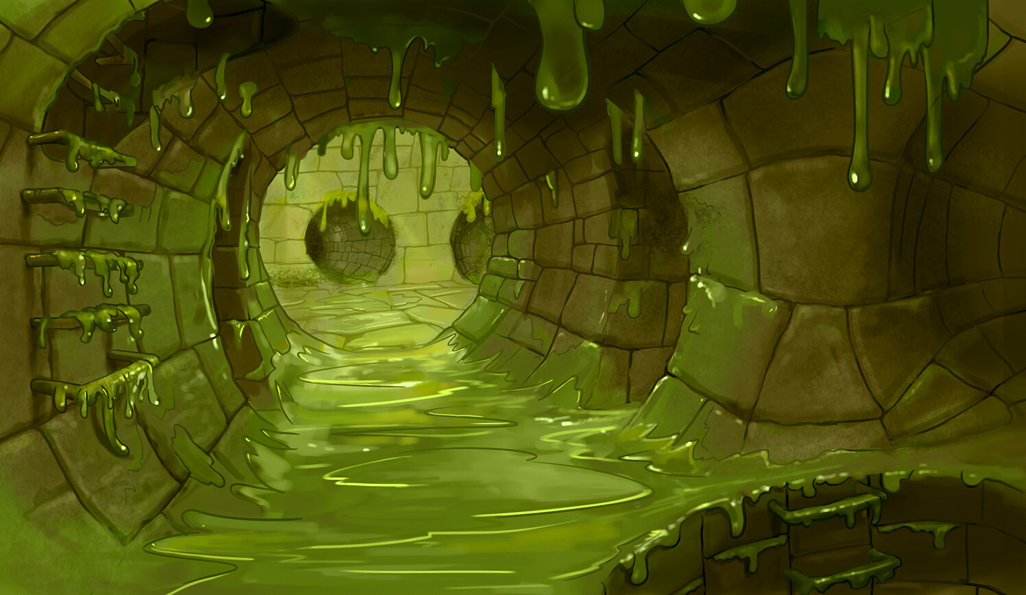 ArtStation - Slimy Tunnels