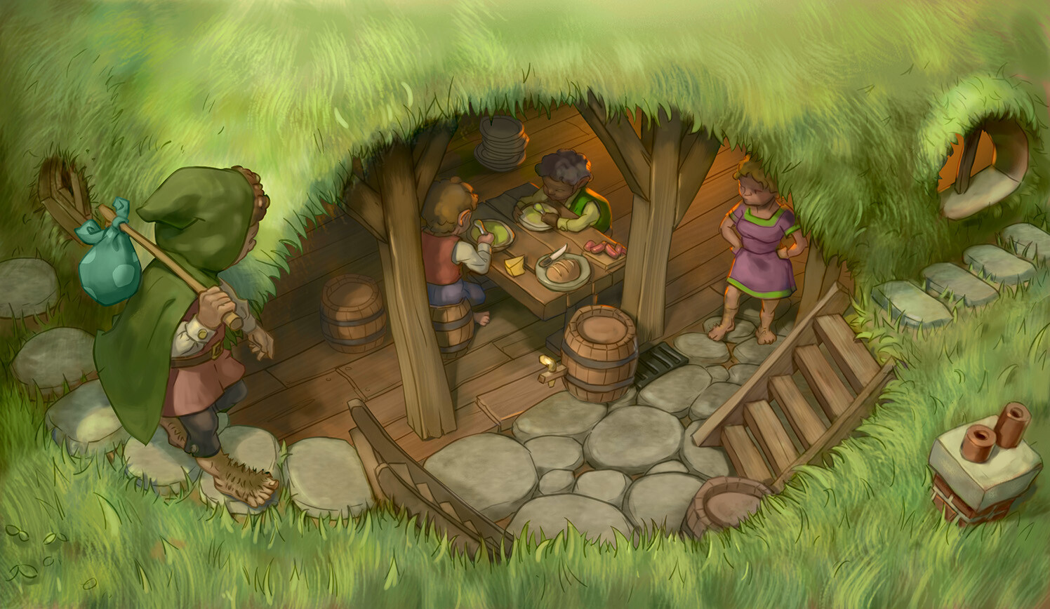 ArtStation - Halfling Hideout