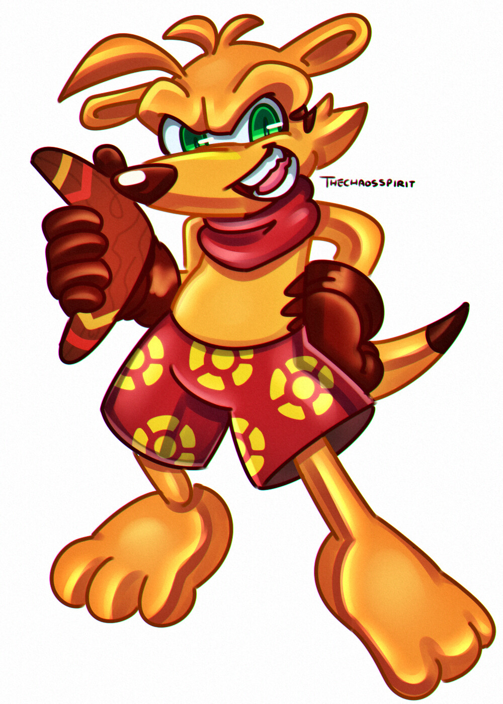 ArtStation - Ty The Tasmanian Tiger commission @ZhouYu96