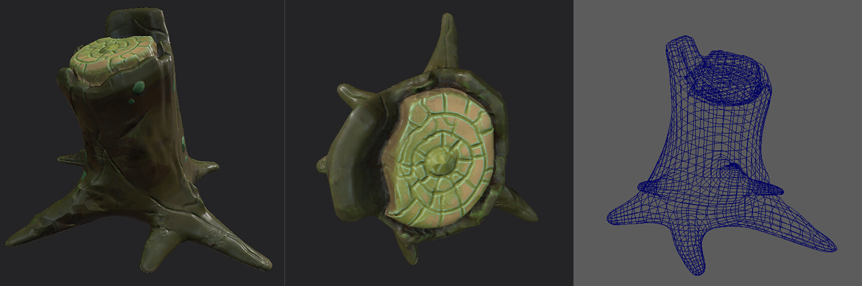 ArtStation - Low-Poly Tree Stump