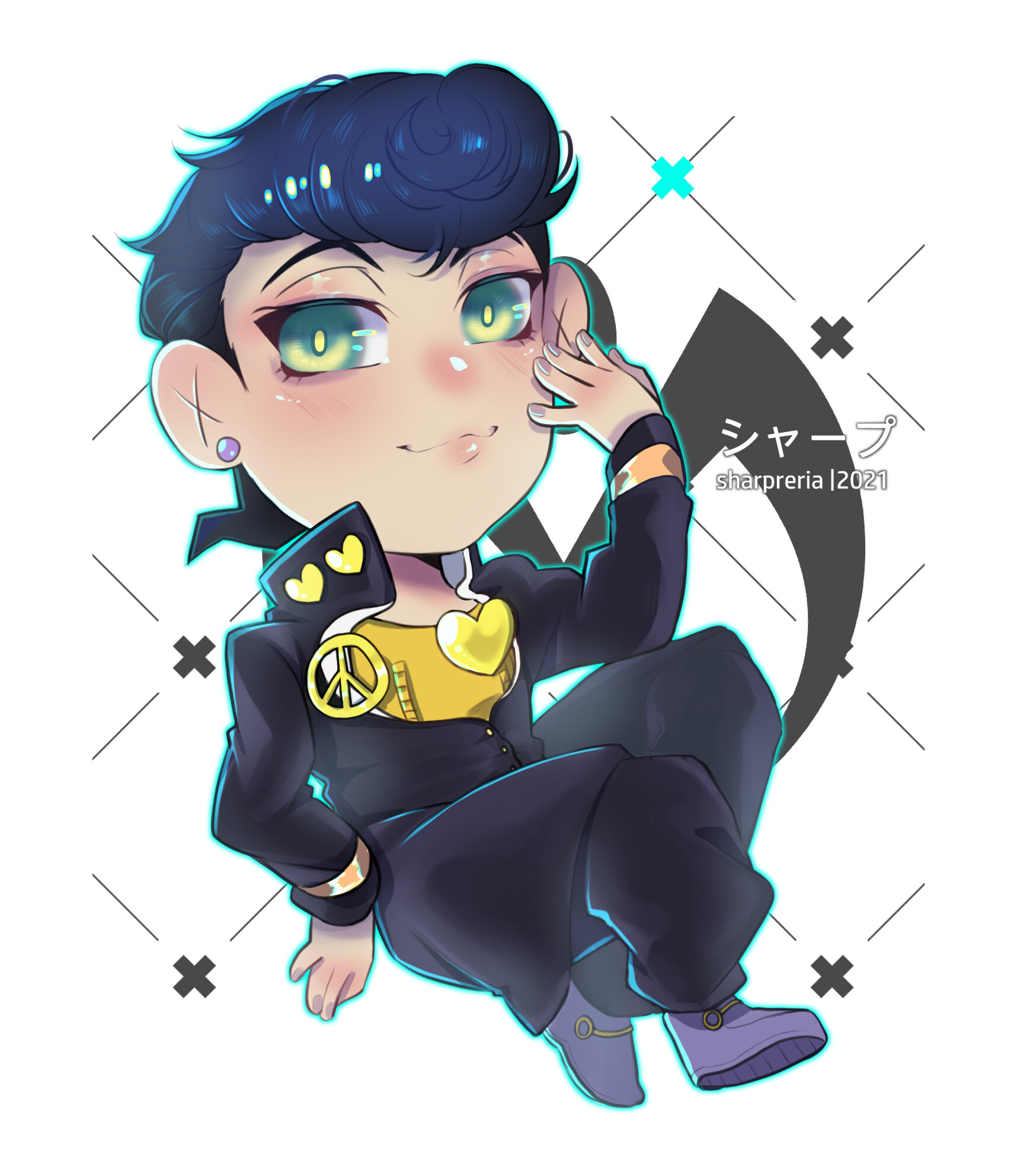 ArtStation - 【 Fanart 】Chibi Josuke Higashikata (JJBA)
