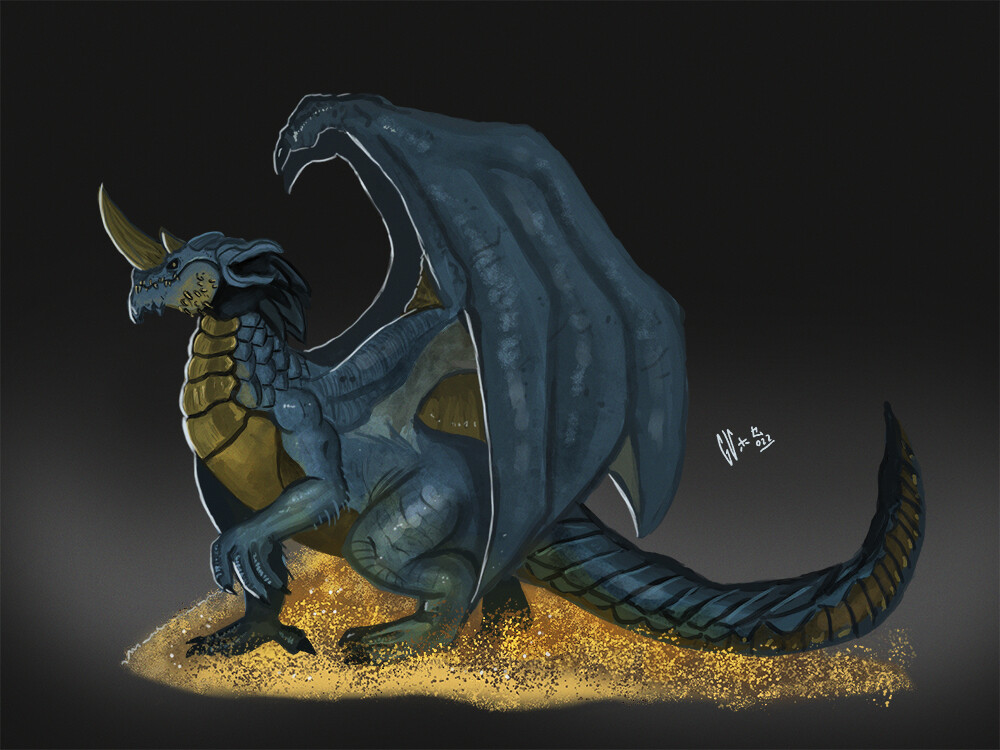 ArtStation - Blue Dragon