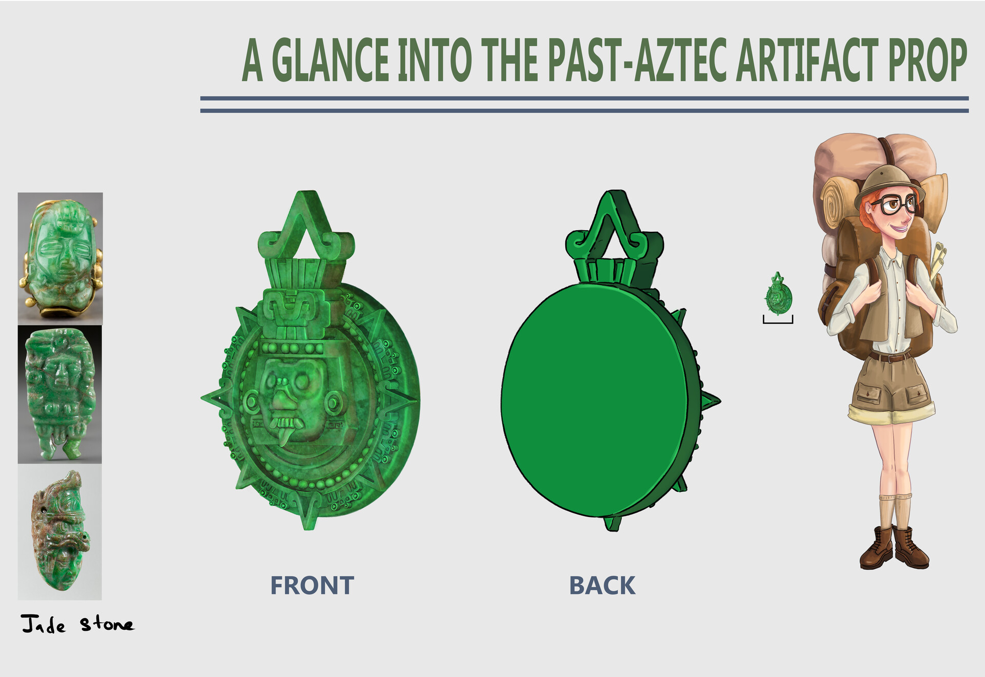 ArtStation - A GLANCE INTO THE PAST: AZTECT ARTIFACT PROP