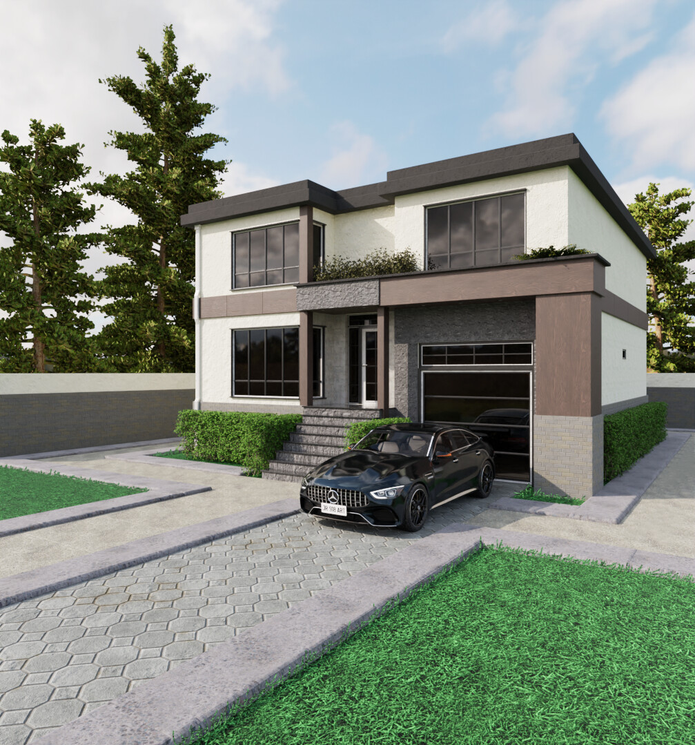 ArtStation - House Exterior Render