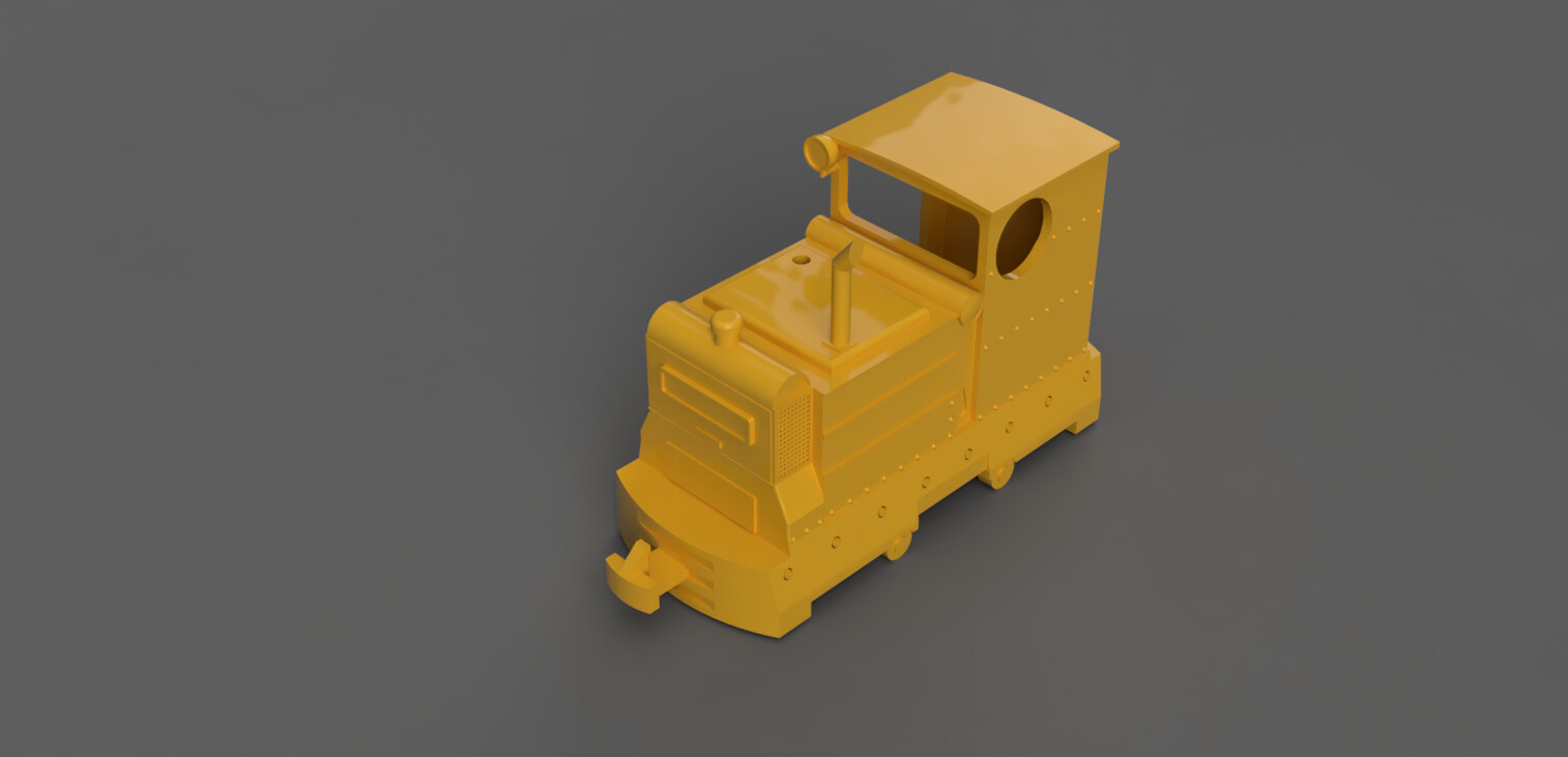 ArtStation - Ruston 3 Narrow Gauge Model