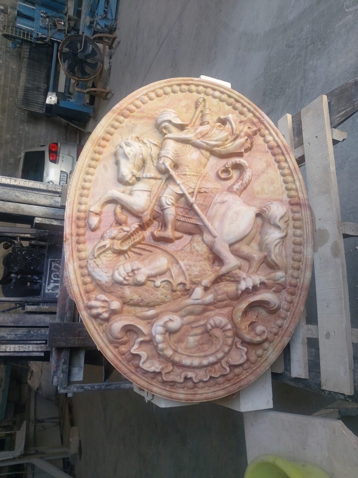 Dang briarena - Saint George killing dragon 3D STL Model for CNC Router ...