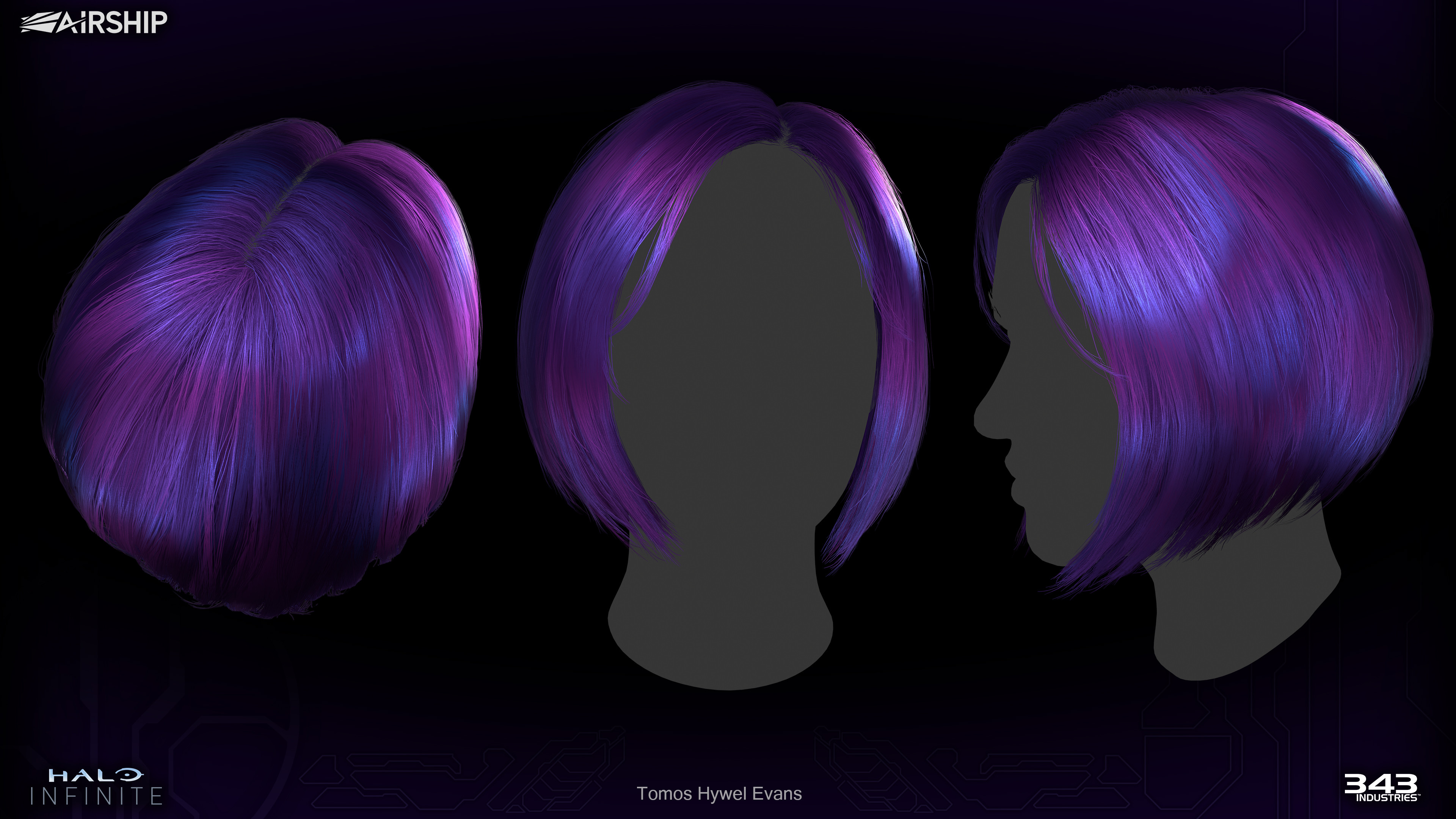 Tomos Hywel Evans - Halo Infinite: Rogue Cortana Hair