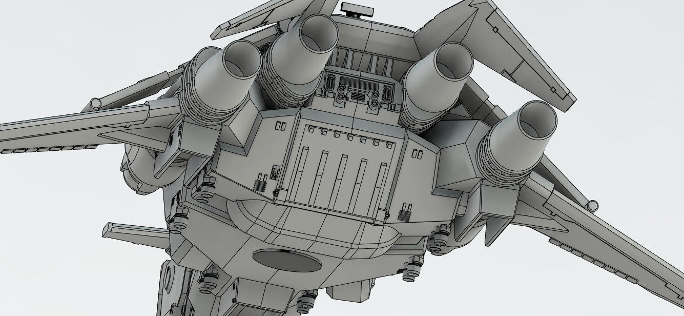 William Edwards - Overlord Gunship - 40k personal project