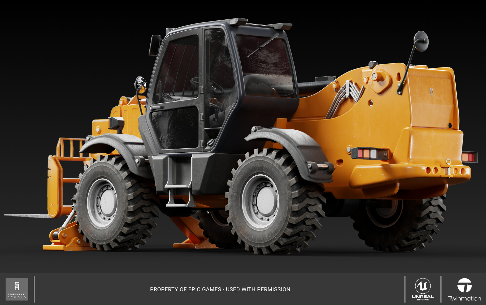 Sentient Art - Twinmotion - Telehandler