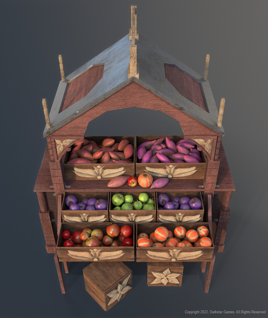 ArtStation - Produce Stand