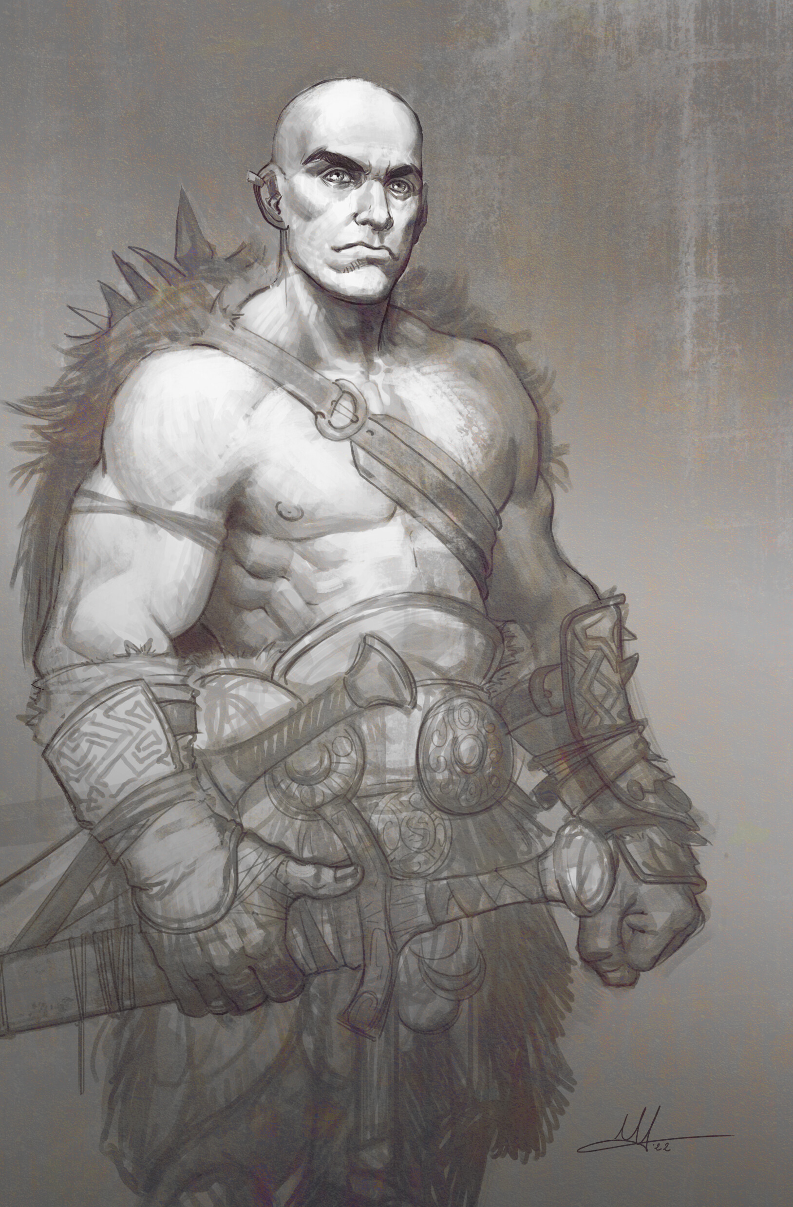 ArtStation - warrior portrait