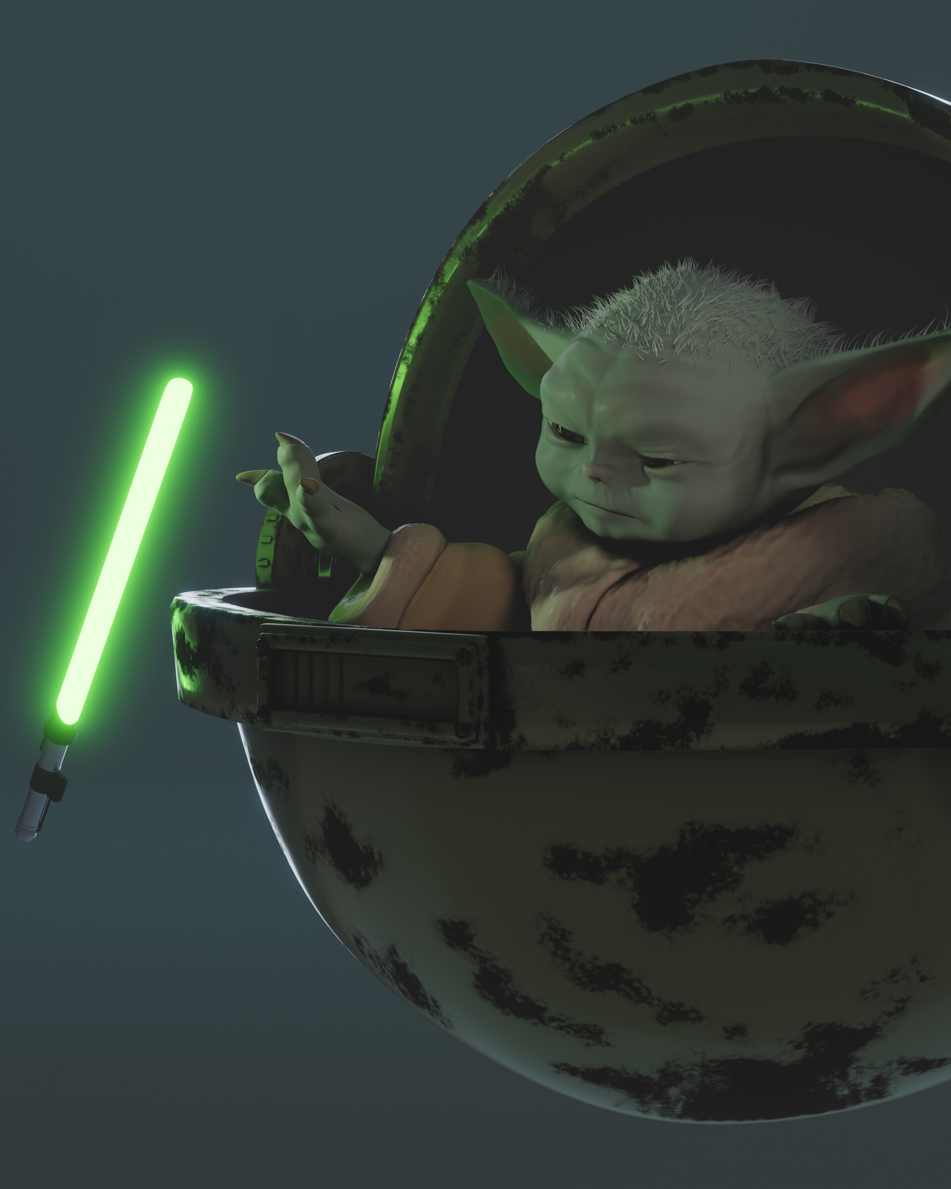 ArtStation - Grogu (Baby Yoda) - Fanart