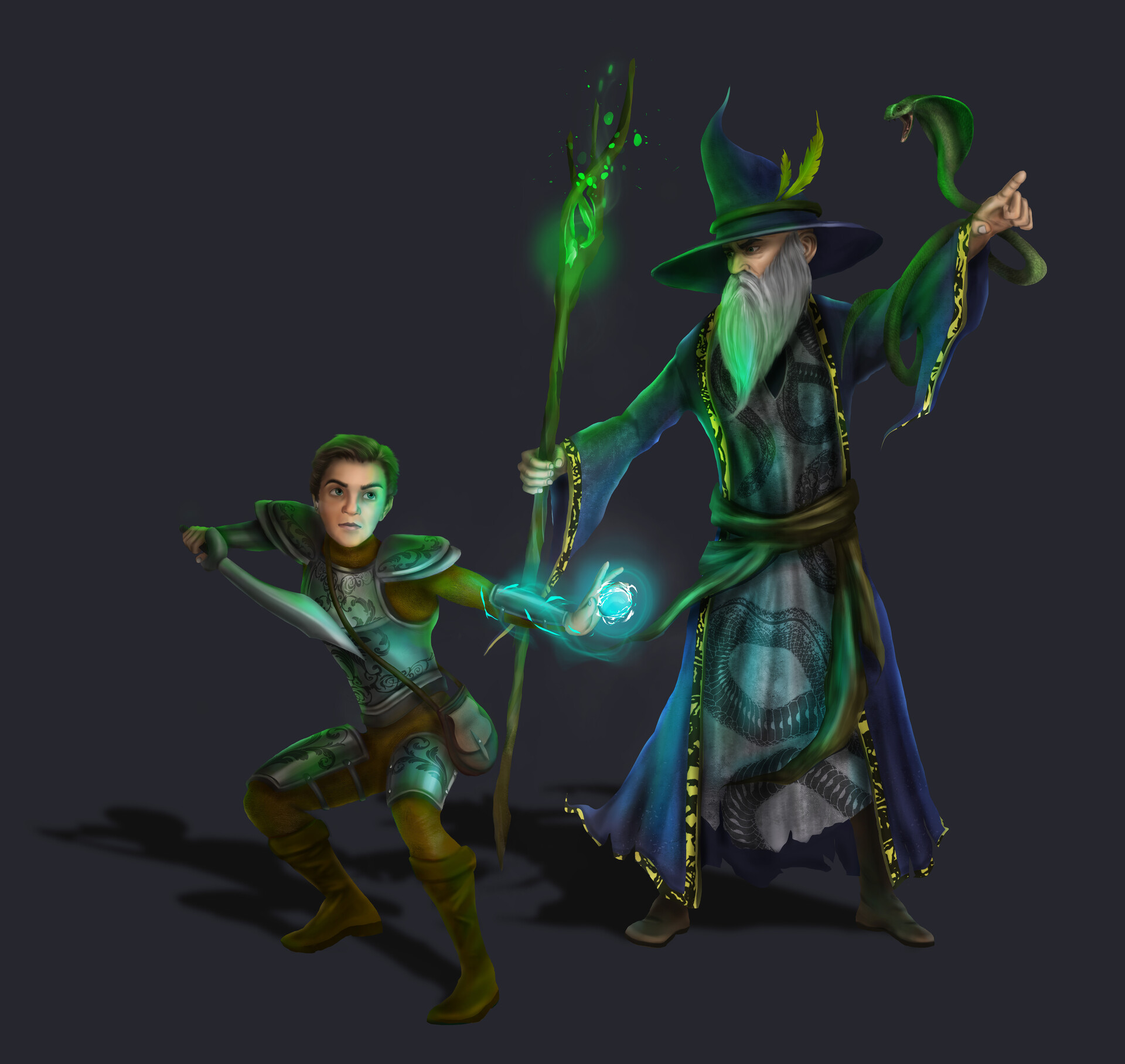 ArtStation - the wizard and his apprentice