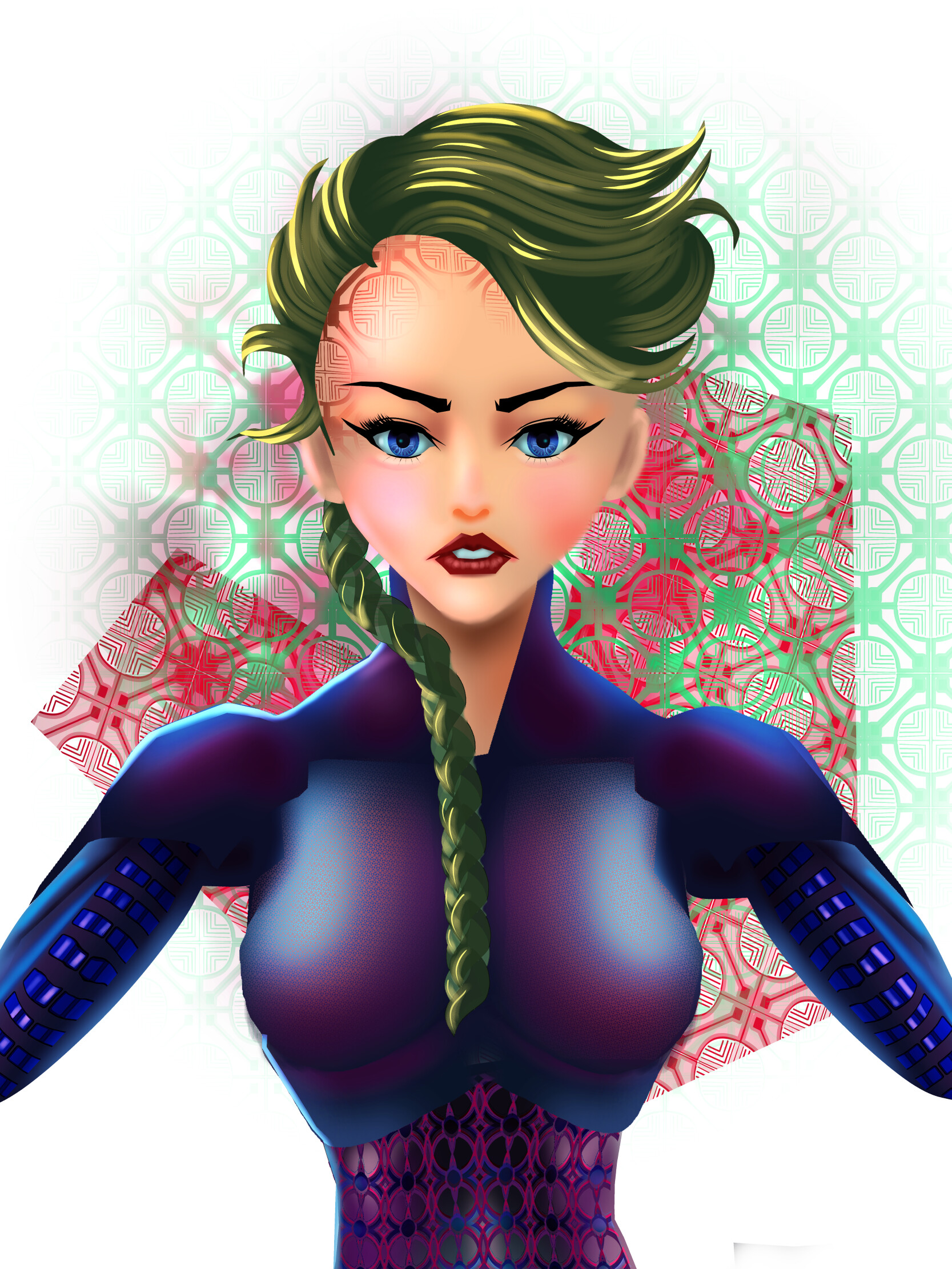 ArtStation - CSP Warrior Anime paint