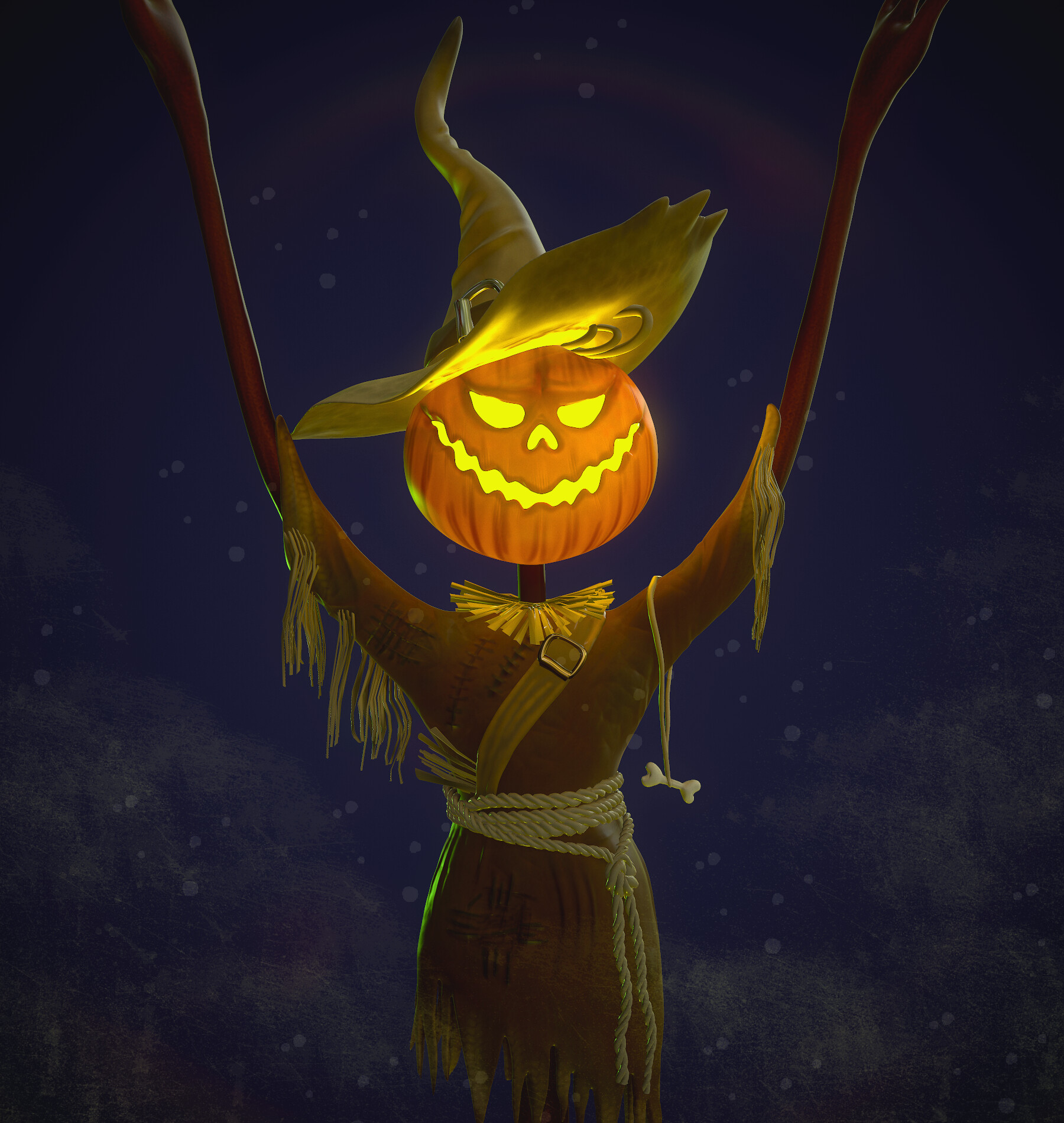 ArtStation - Scary pumpkin
