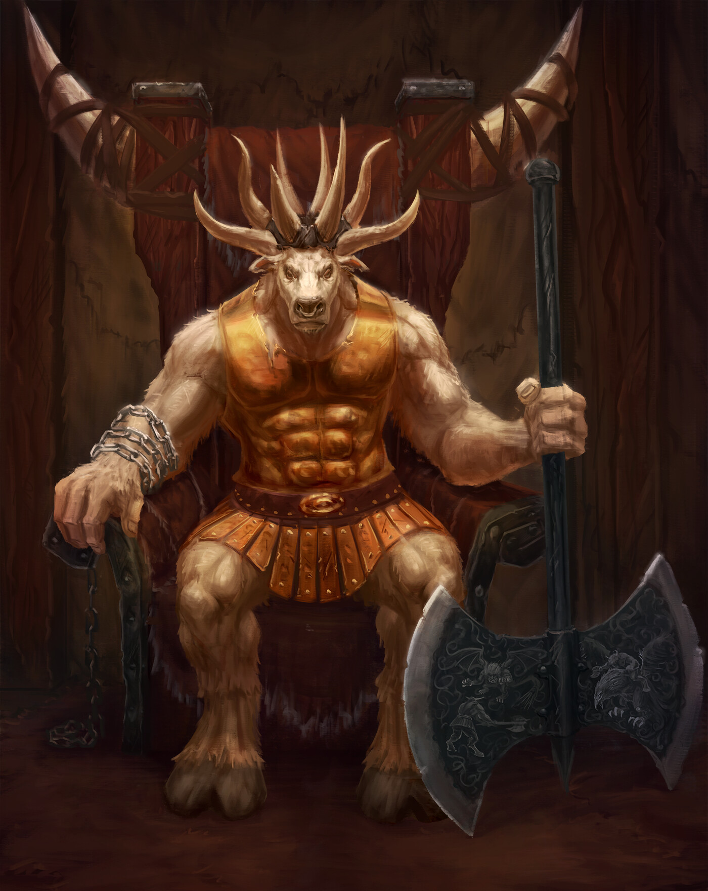 Artstation Minotaur Barbarian