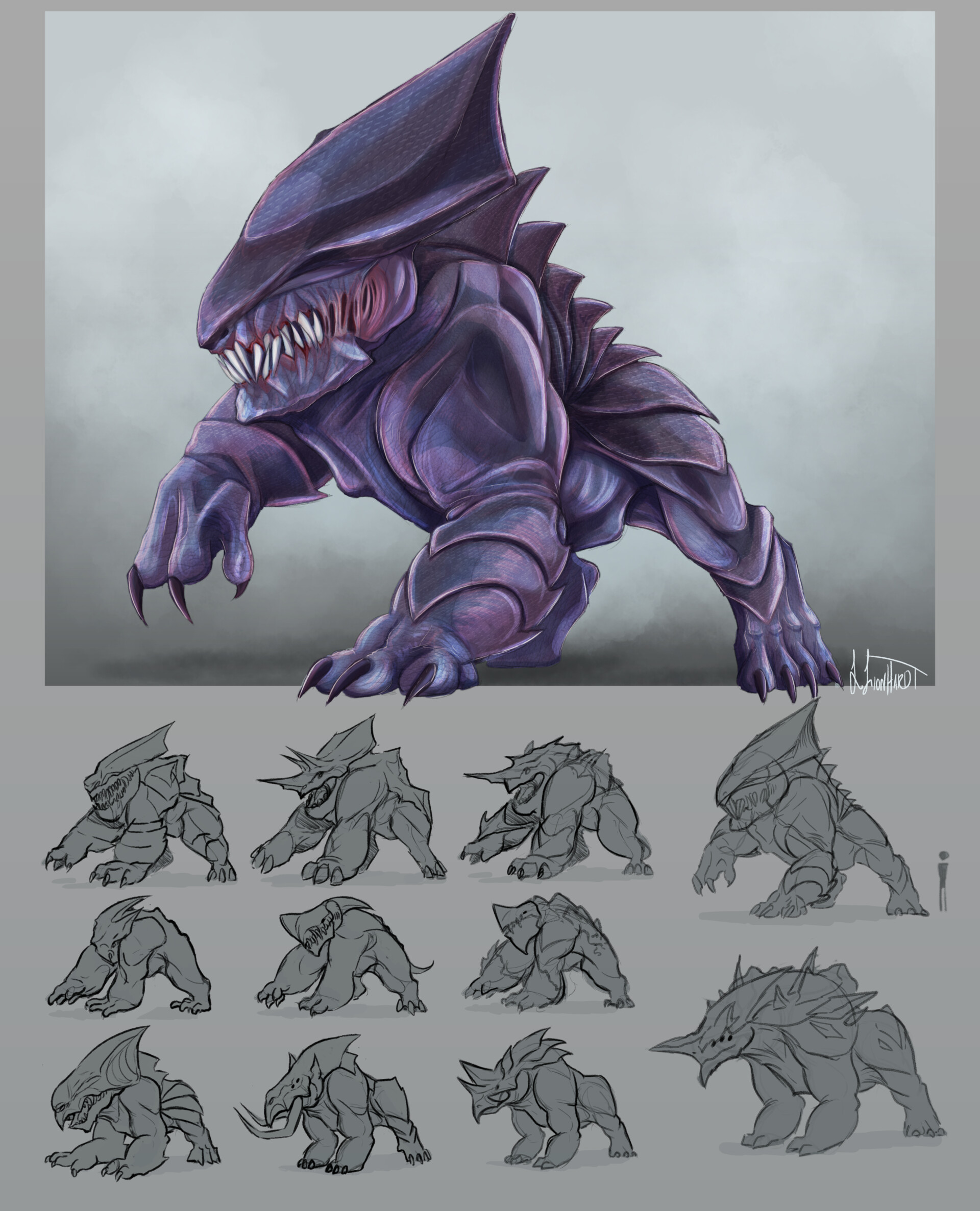 ArtStation - Brute creature concept