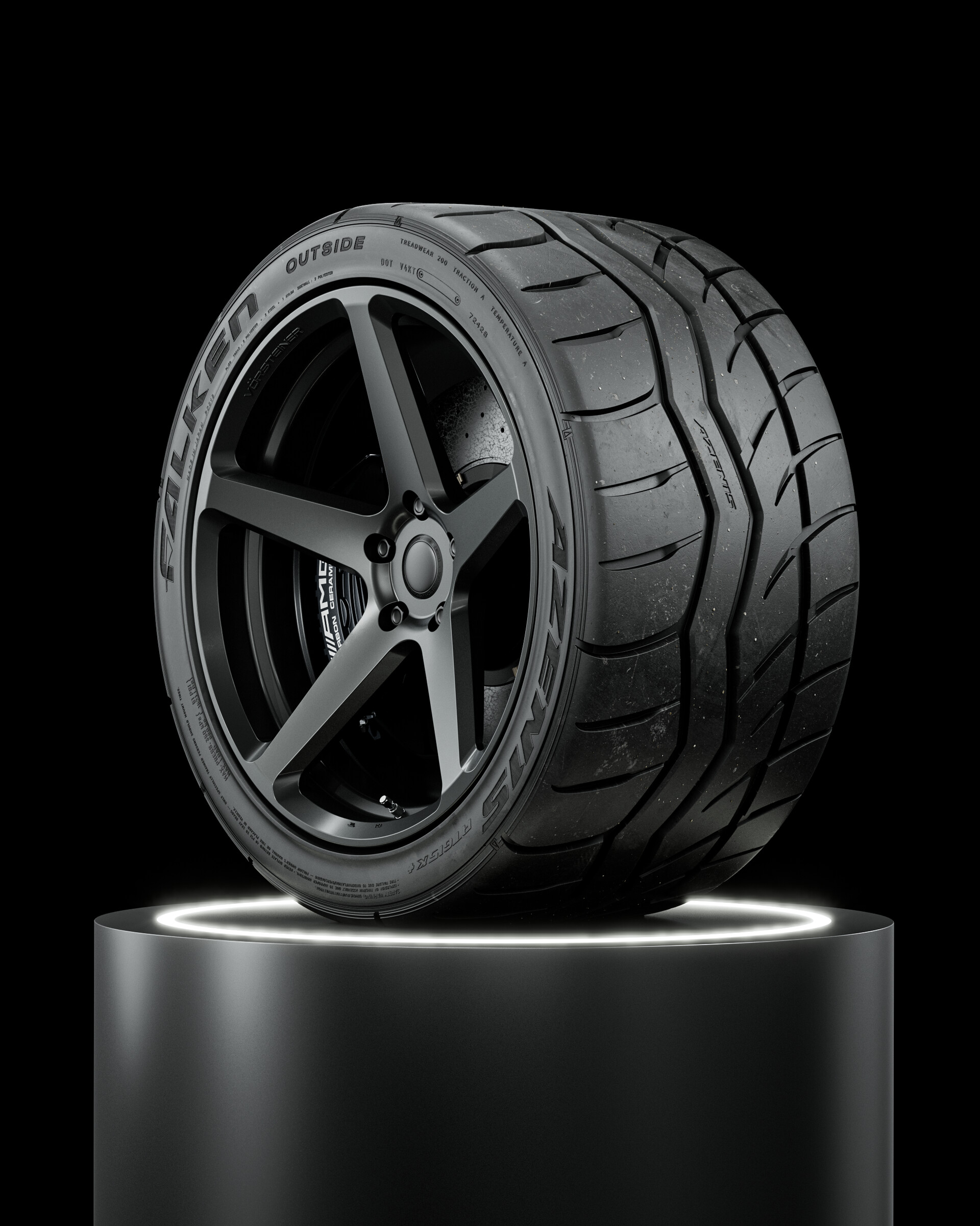 ArtStation - Falken Azenis RT615K+ • 315/30 ZR18 98W SL (Real World ...