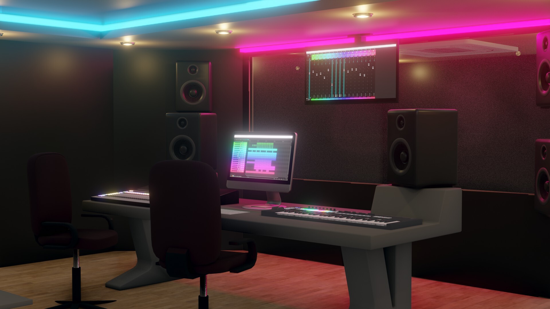 sathakathulla Appa - Recording Studio - Low Poly - Game Ready - PBR