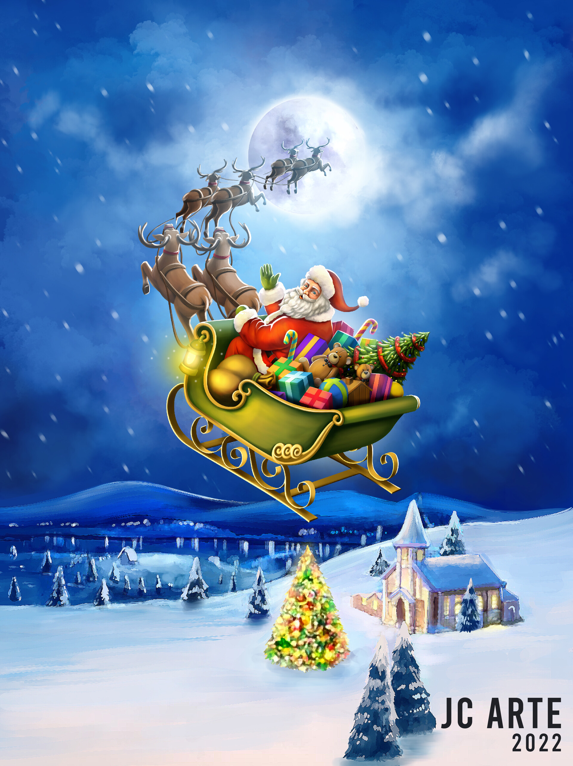 ArtStation - Santa Night