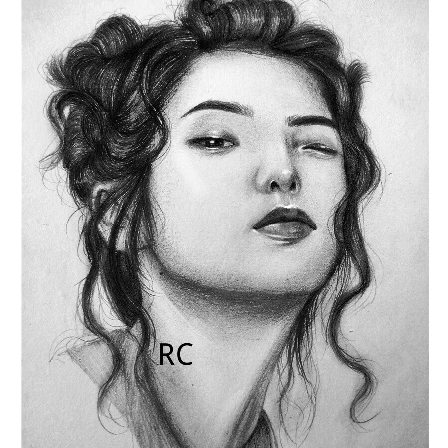 ArtStation - iu portrait drawing RCARTWORK