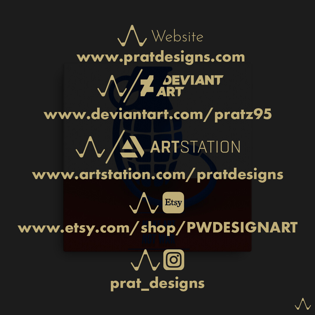 PratDesigns - MAKE ART NOT WAR