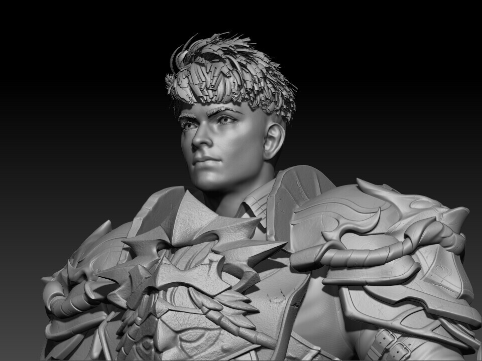 ArtStation - Hi-res sculpt of Male Royal Knight