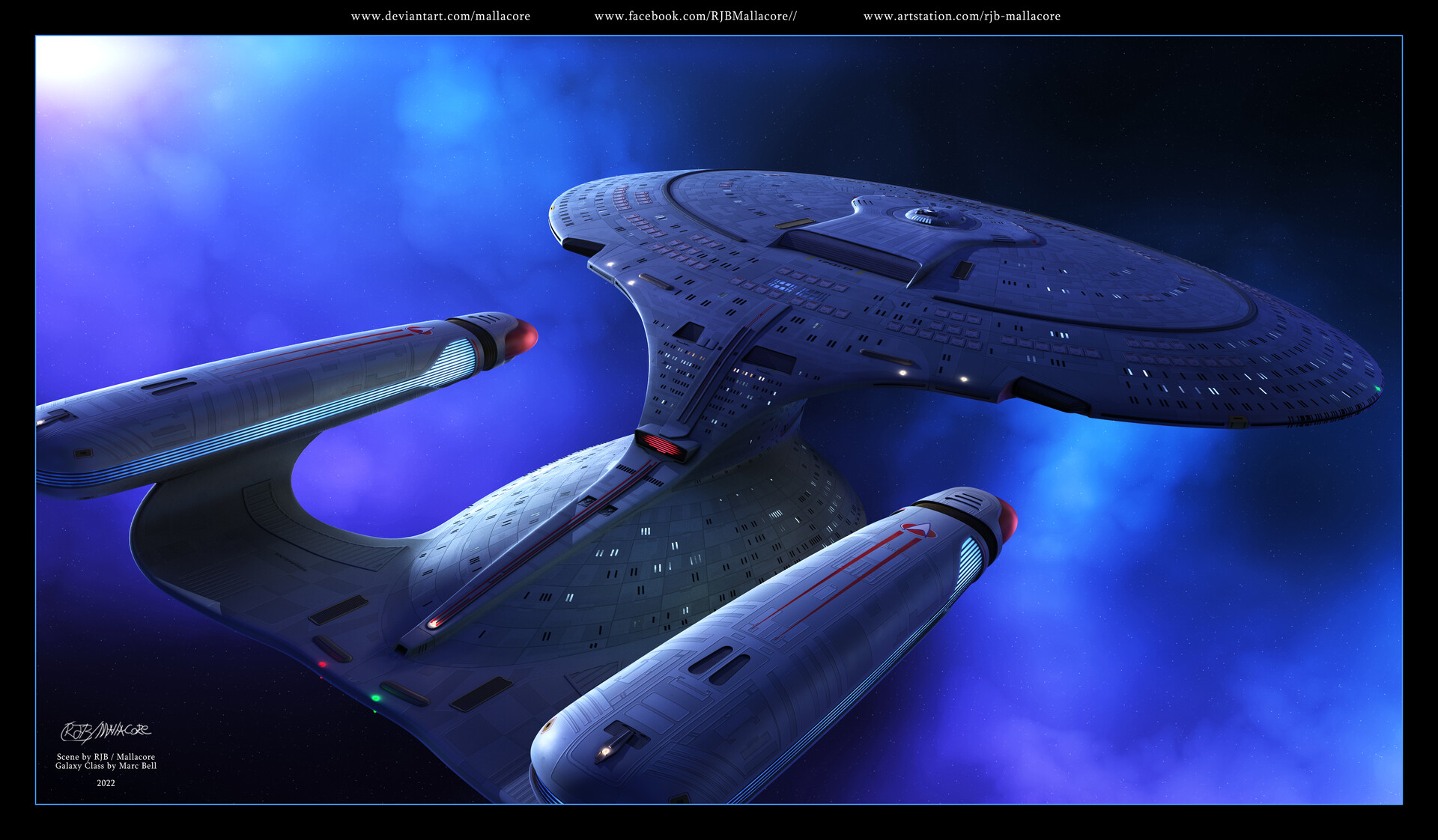 ArtStation - Star Trek - Galaxy Class - 2022