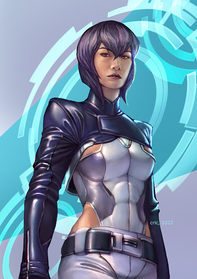 ArtStation - Meng'er Zhang Motoko Kusanagi