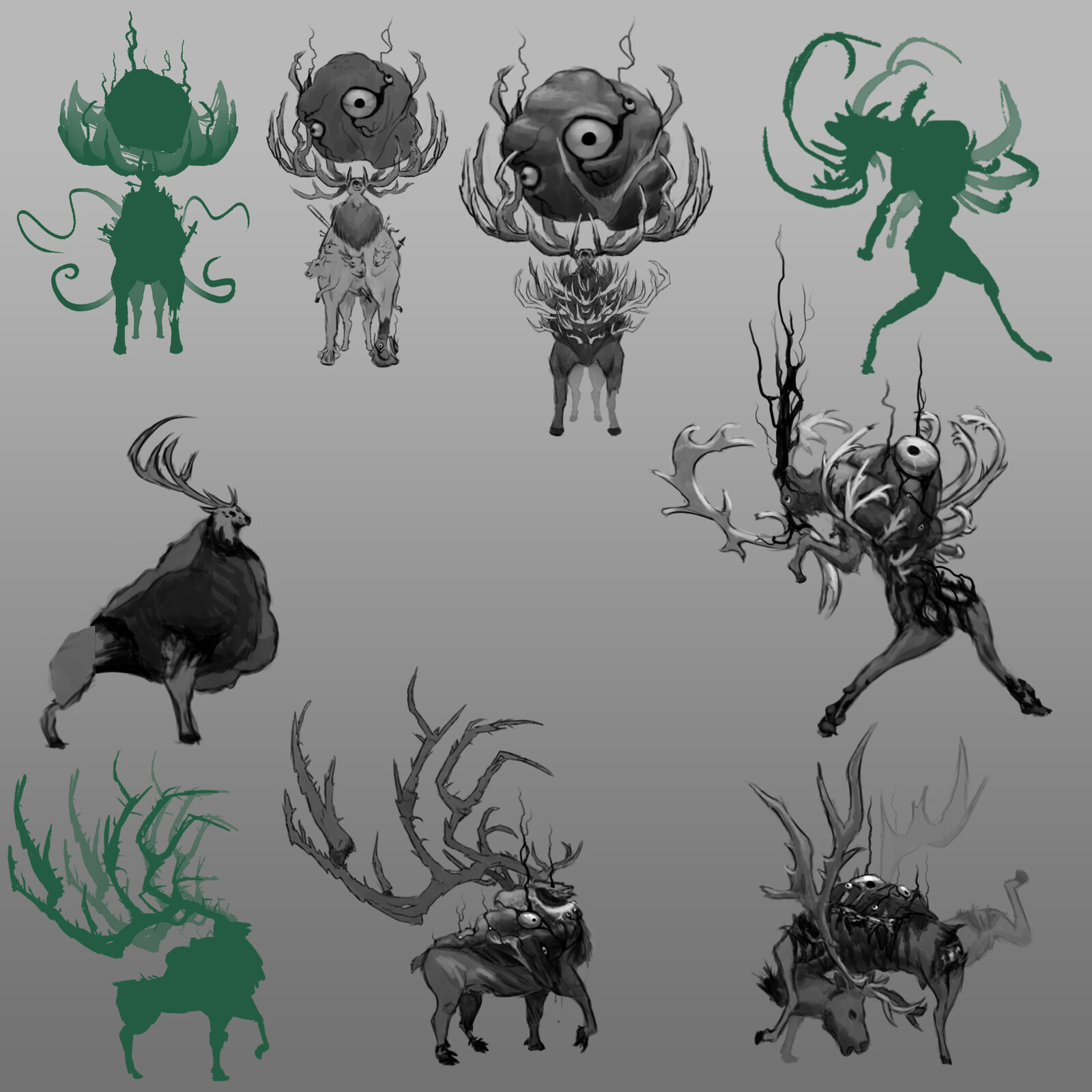 Aaron Mitchell - Mutated Elk - Darkened Skies