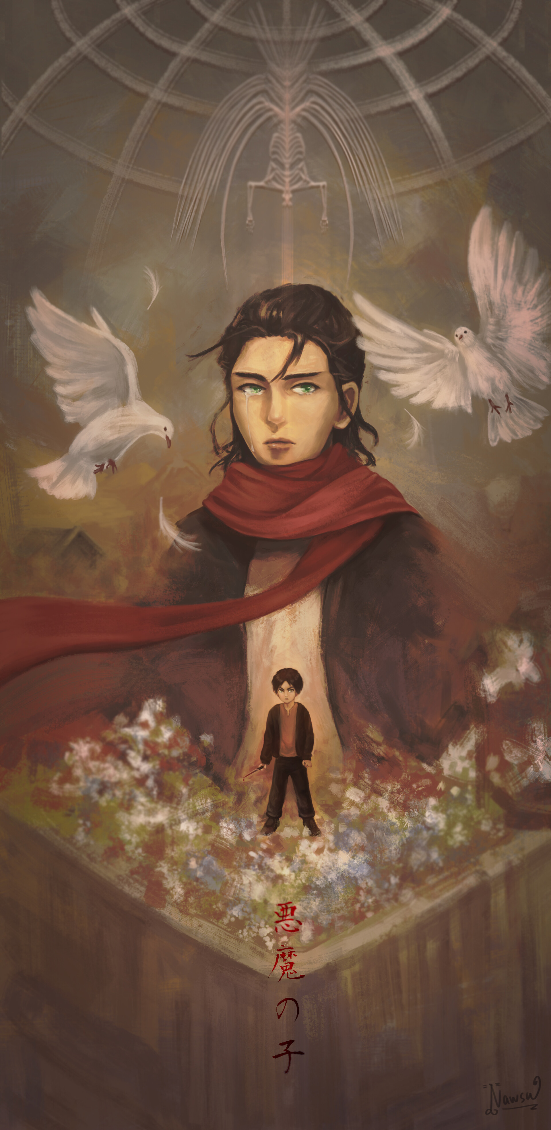 ArtStation - A Child of Evil 悪魔の子