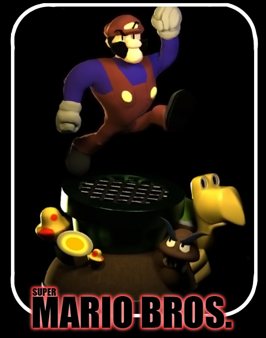 ArtStation - Super Mario Bros. but its in the style of Donkey-Kong