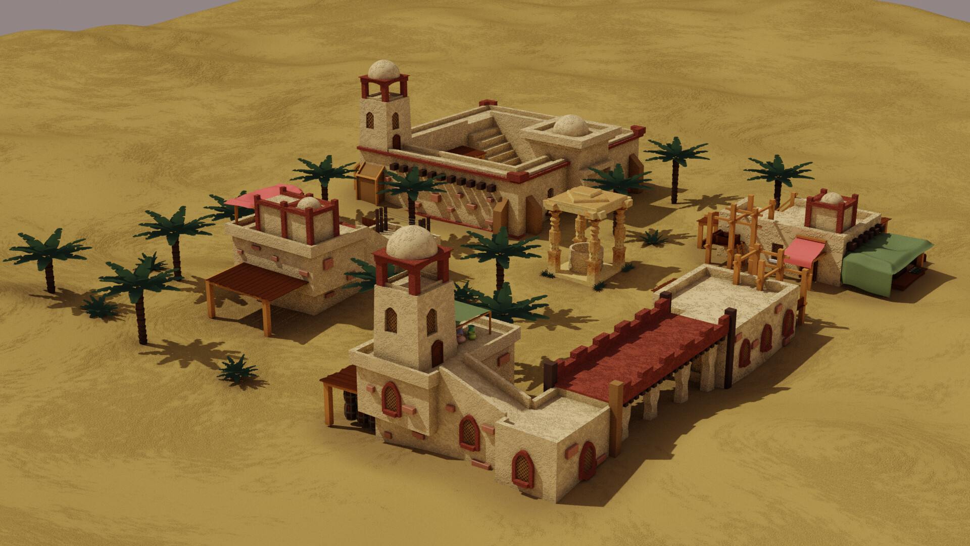 ArtStation - Desert Town