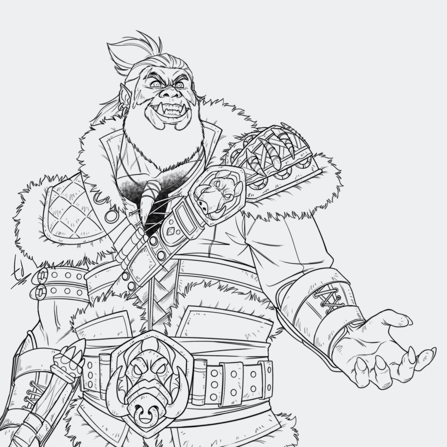 orc coloring book